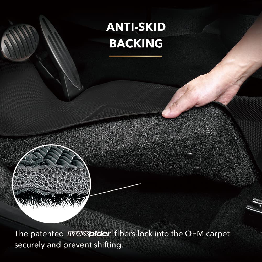 3D MAXpider Custom Fit Kagu Floor Mat (Black) Compatible with Toyota GR Supra / BMW Z4 2020-2025 - R1