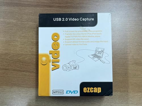TCNEWCL Capture Card, USB Video Capture Card Devices, VCR VHS TV to DVD Converter, Edit and Digitize Analog Video for Windows Only