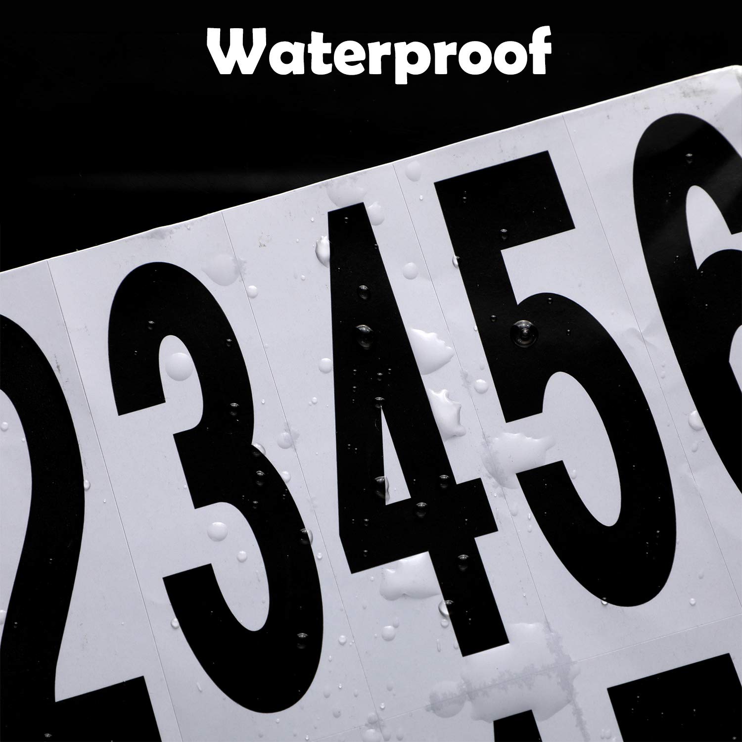 Outus 240pcs 10 Sheets Self Adhesive Vinyl Numbers Stickers Waterproof Reflective Mailbox Numbers Decals for Window Door Address Business and Mailbox Signs, Indoor or Outdoor(null)