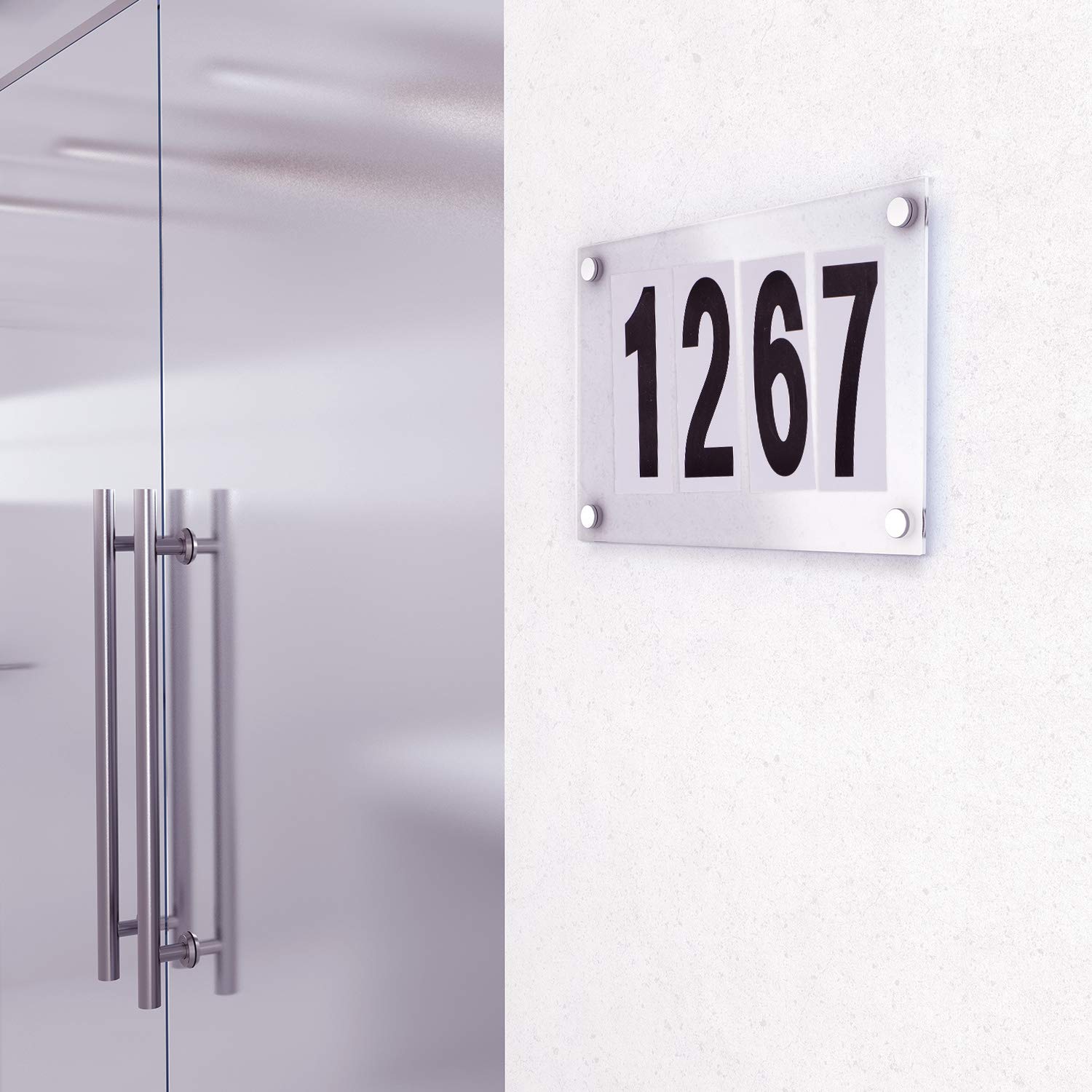 Outus 240pcs 10 Sheets Self Adhesive Vinyl Numbers Stickers Waterproof Reflective Mailbox Numbers Decals for Window Door Address Business and Mailbox Signs, Indoor or Outdoor(null)