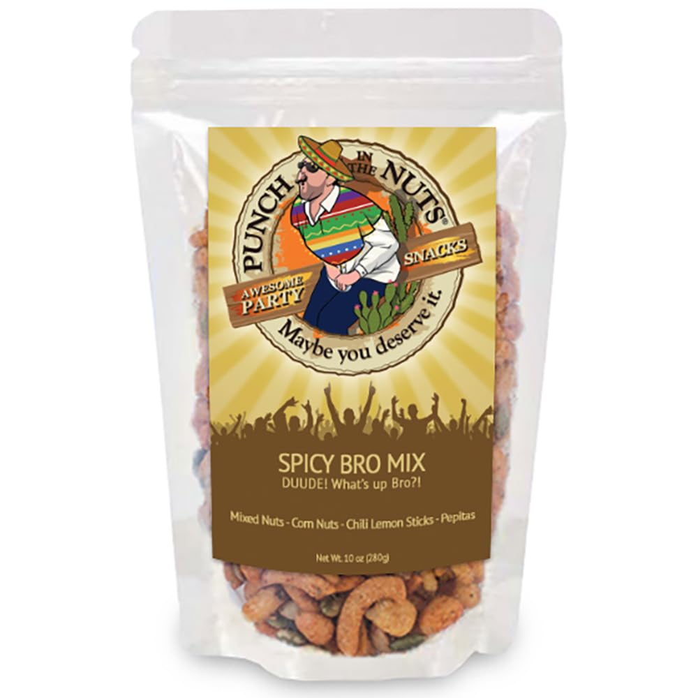 Punch in the Nuts - Spicy Trail Mix Bulk - MADE IN THE USA Snacks - Funny Gag Gifts for Men - Food Gift