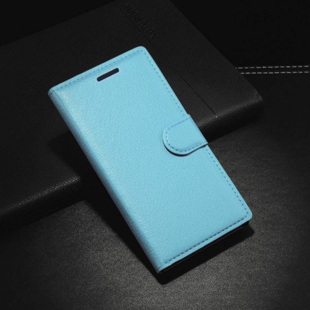 HualuBro Oppo Reno 2 Case, Oppo Reno2 Case, Premium PU Leather Magnetic Shockproof Book Wallet Folio Flip Case Cover with Card Slot Holder for Oppo Reno2 / Reno 2 Phone Case (Blue)