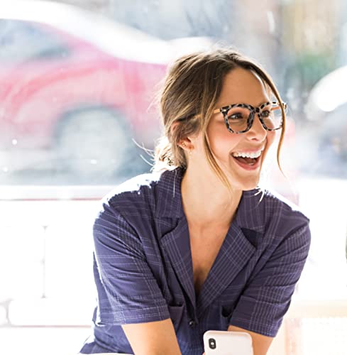 Peepers by PeeperSpecs Oprah's Favorite Women's Limelight Blue Light Blocking Reading Glasses - Gray Tortoise +3.00