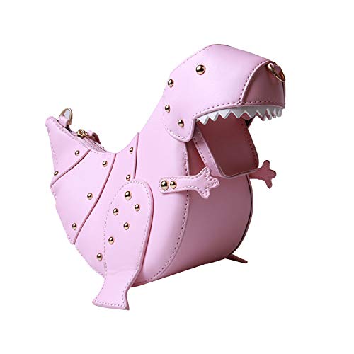 LUI SUI Women Dinosaur Shape Shoulder Bag Rivet Chic Purse Whale Animal Bags Novelty Crossbody Bags For Girls
