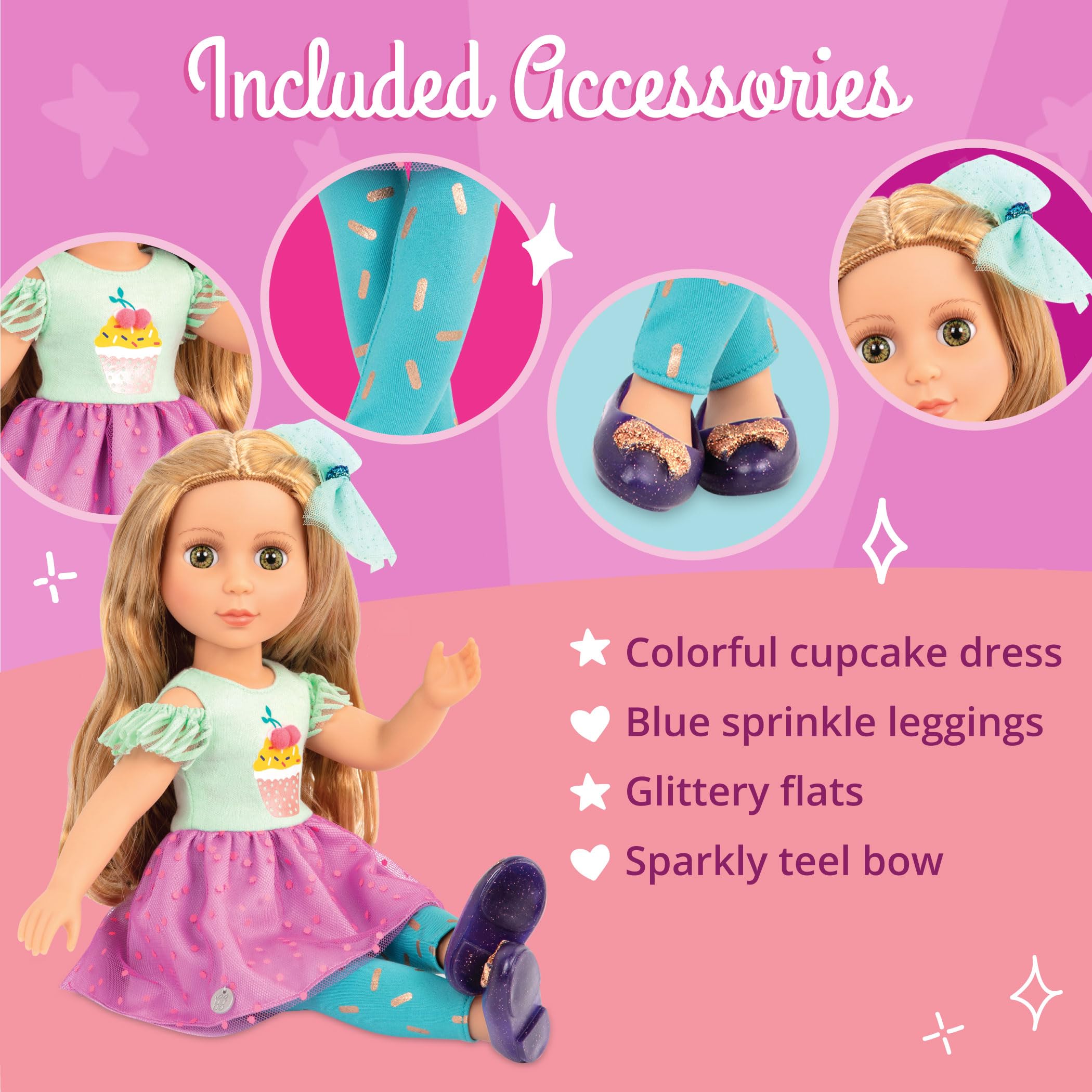 Glitter Girls - Sashka 14-inch Poseable Fashion Doll for Girls Age 3 & Up