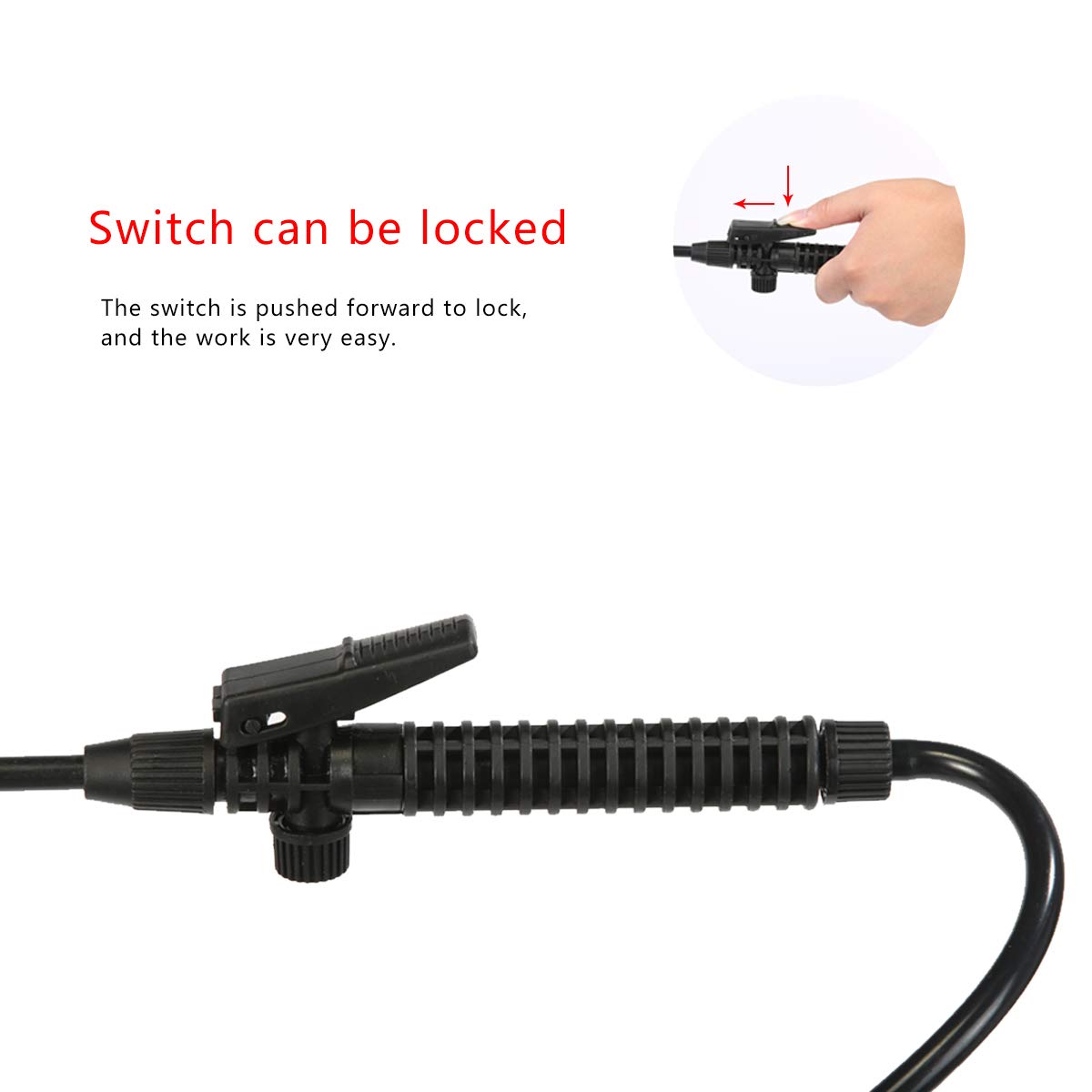 CLICIC Lawn and Garden Portable Sprayer - 0.8 Gallon - Pump Pressure Sprayer Includes Adjustable Shoulder Strap