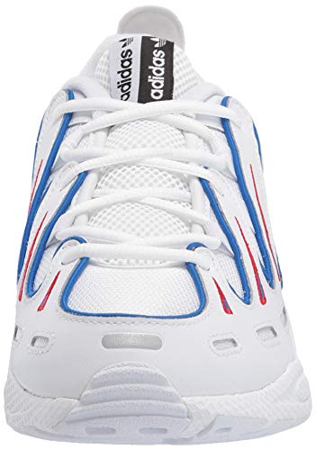 adidas Originals Men's EQT Gazelle Sneaker, White/White/Glory Blue, 4