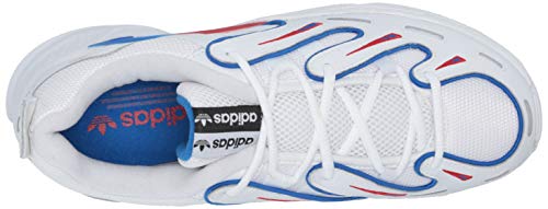 adidas Originals Men's EQT Gazelle Sneaker, White/White/Glory Blue, 4