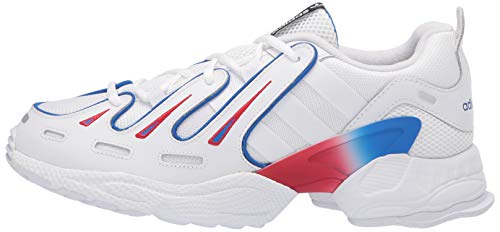 adidas Originals Men's EQT Gazelle Sneaker, White/White/Glory Blue, 4