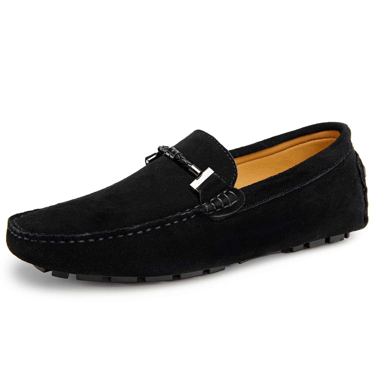Go Tour New Mens Casual Loafers Moccasins Slip On Driving Shoes Black 12/48