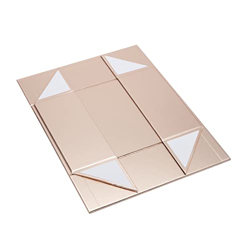 Volanic Gift Boxes with Magnetic Sealed Decorative Lids 11 x 7.8 x 3.5 Inch for Gift Packaging Wedding Birthday Graduation Christmas Gift Box with Gift Card Ribbon