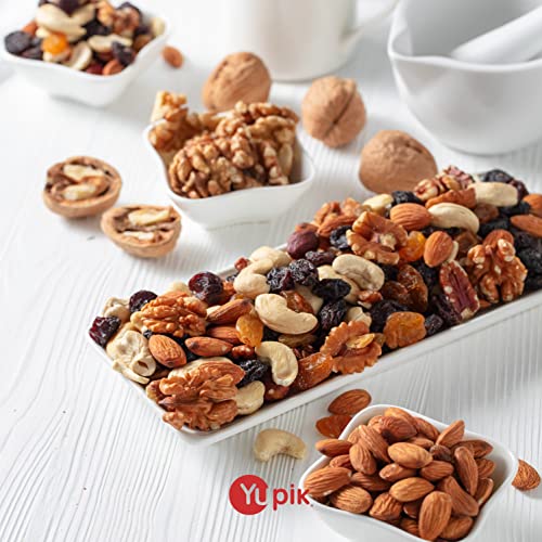 Yupik Sierra Trail Mix, 2.2 lb, A mix of almonds, peanuts, almonds, pumpkin seeds, sunflower seeds, raisins, papaya and pineapple, Pack of 1