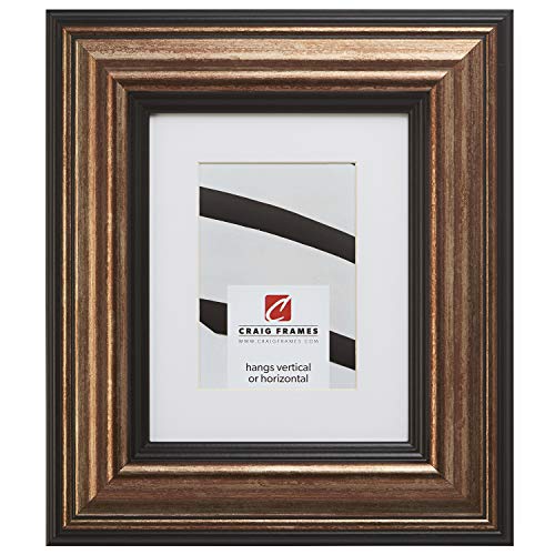 Craig Frames 21307201 16 x 20 Inch Aged Copper and Black Picture Frame Matted to Display a 11 x 14 Inch Photo