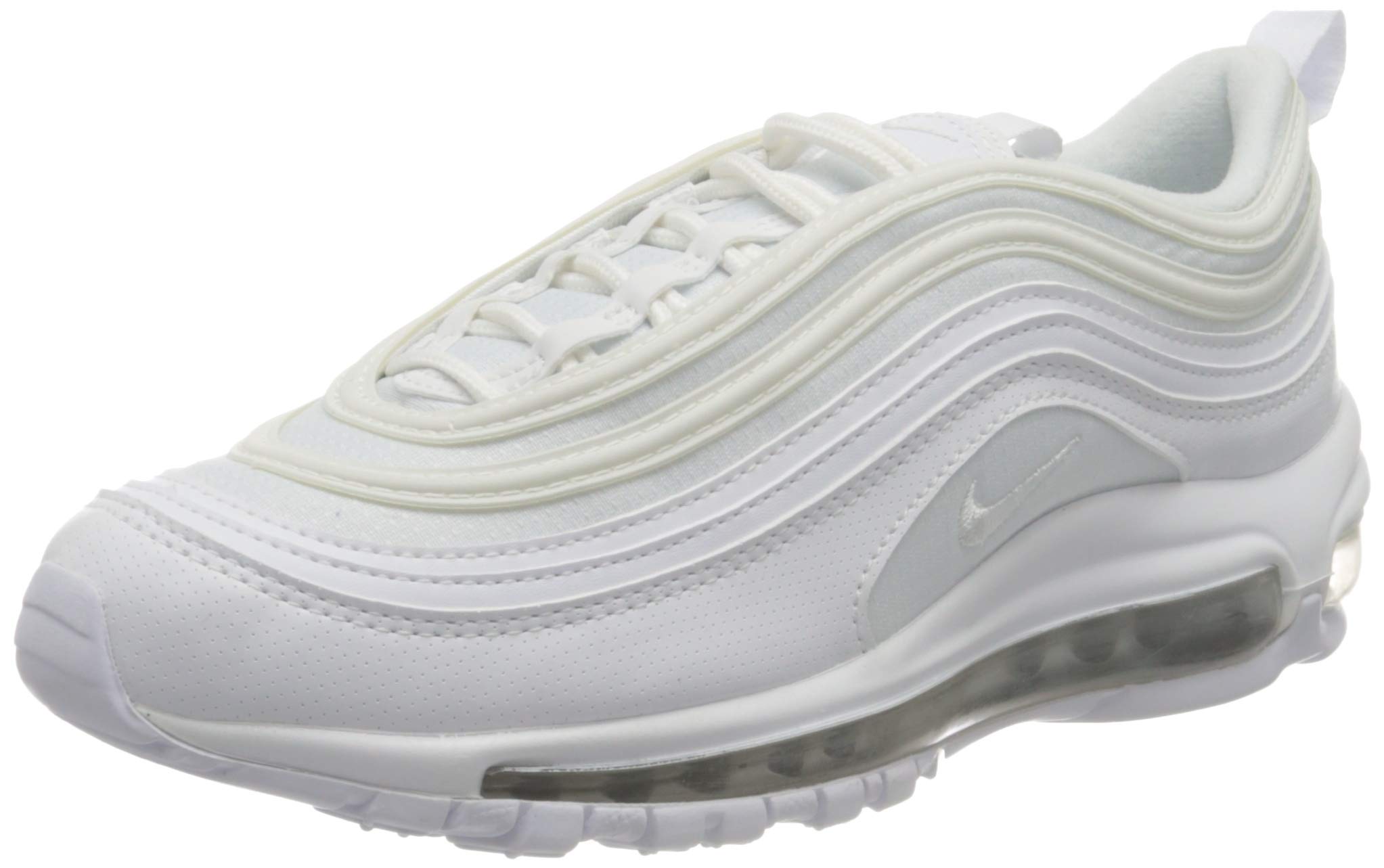 Nike Boy's Air Max 97 (Big Kid) White/White/Metallic Silver 4.5 Big Kid M