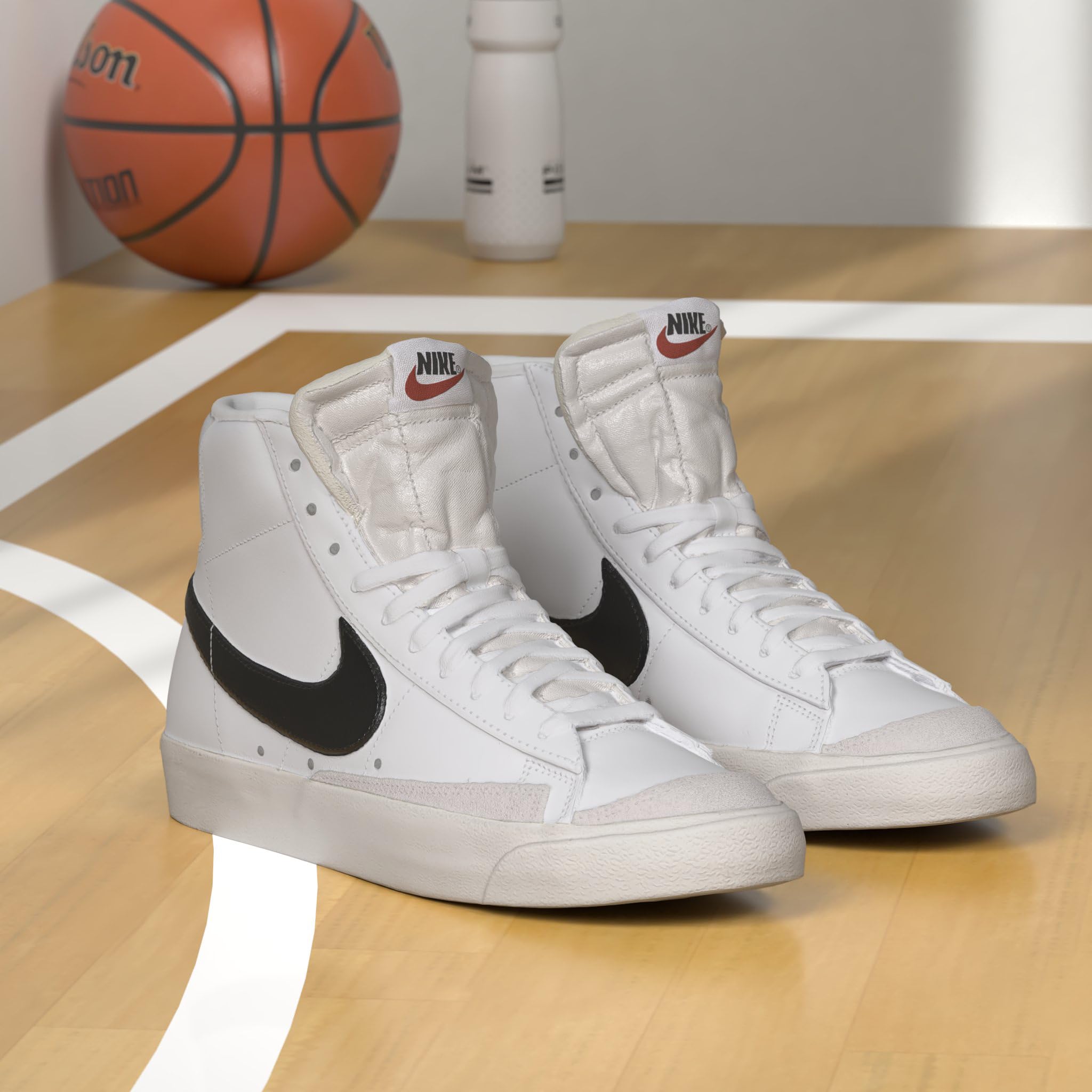 Nike Blazer Mid '77 Vintage Men's Sneakers, White/Black, Size 12
