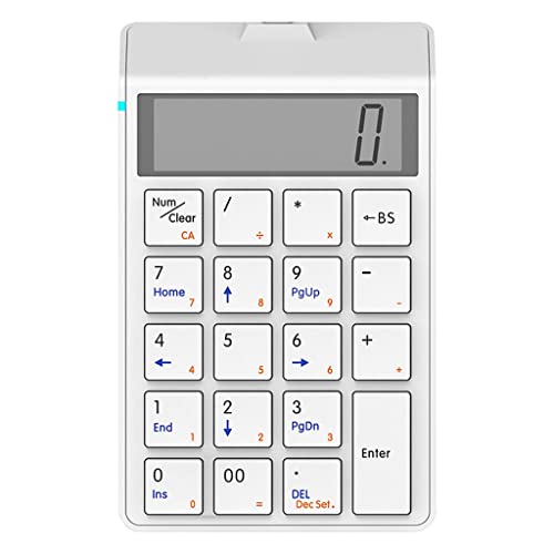 CUJUX Calculator Keypad USB Charging Financial Accounting Keyboard 12-Digit Display Keyboard Calculator Dual-use (Color : Black, Size : As The Picture Shows)