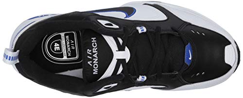 Nike Men's Air Monarch IV (4E) Cross Trainer, Black/Black-White-Racer Blue, 9