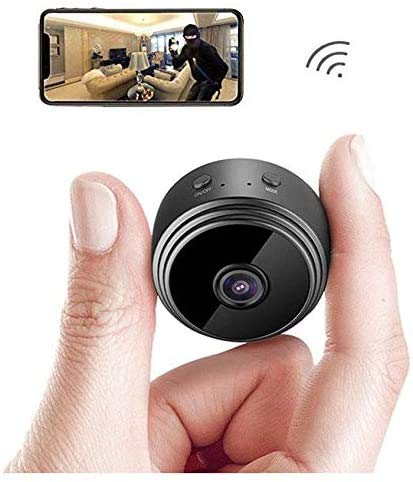 YADACAM Mini Spy Hidden Camera，Portable Wireless HD 1080P Small Nanny Cop IP Cam Home Security Motion Detection Nigh Vision Remote View Video Recorder