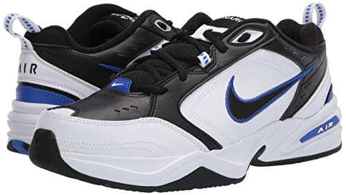 Nike Men's Air Monarch IV (4E) Cross Trainer, Black/Black-White-Racer Blue, 9