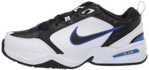 Nike Men's Air Monarch IV (4E) Cross Trainer, Black/Black-White-Racer Blue, 9