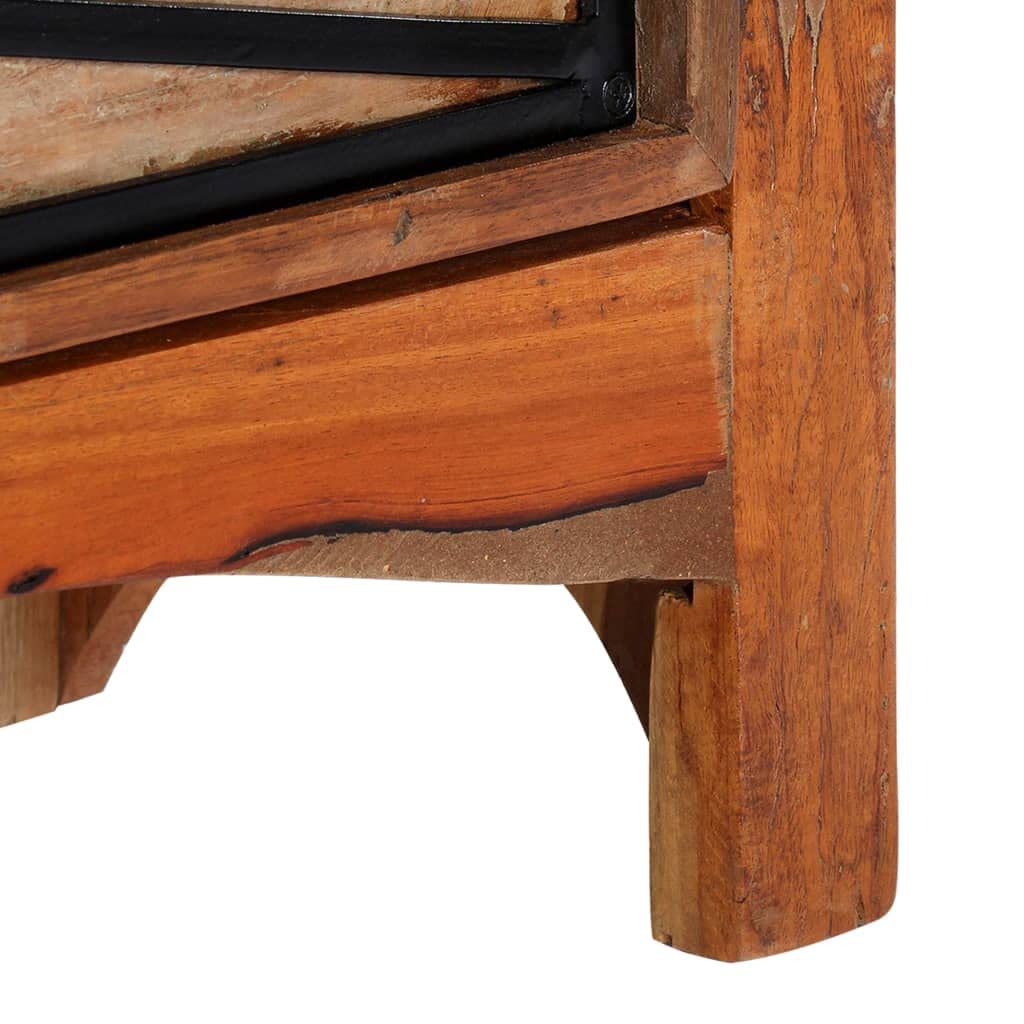 vidaXL TV Stand, TV Unit for Living Room, Sideboard with Drawer, TV Console Media Cabinet Entertainment Center, Farmhouse Style, Solid Reclaimed Wood
