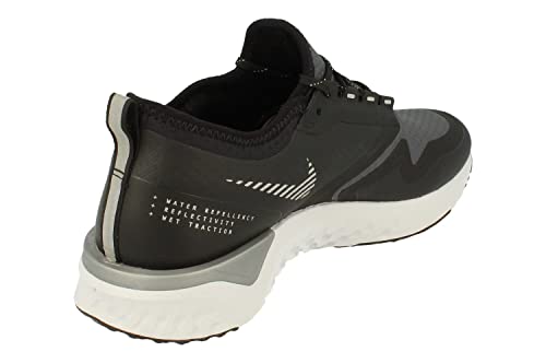 Nike Odyssey React Shield Mens Running Trainers BQ1671 Sneakers Shoes (UK 9.5 US 10.5 EU 44.5, Black Metallic Silver 003)