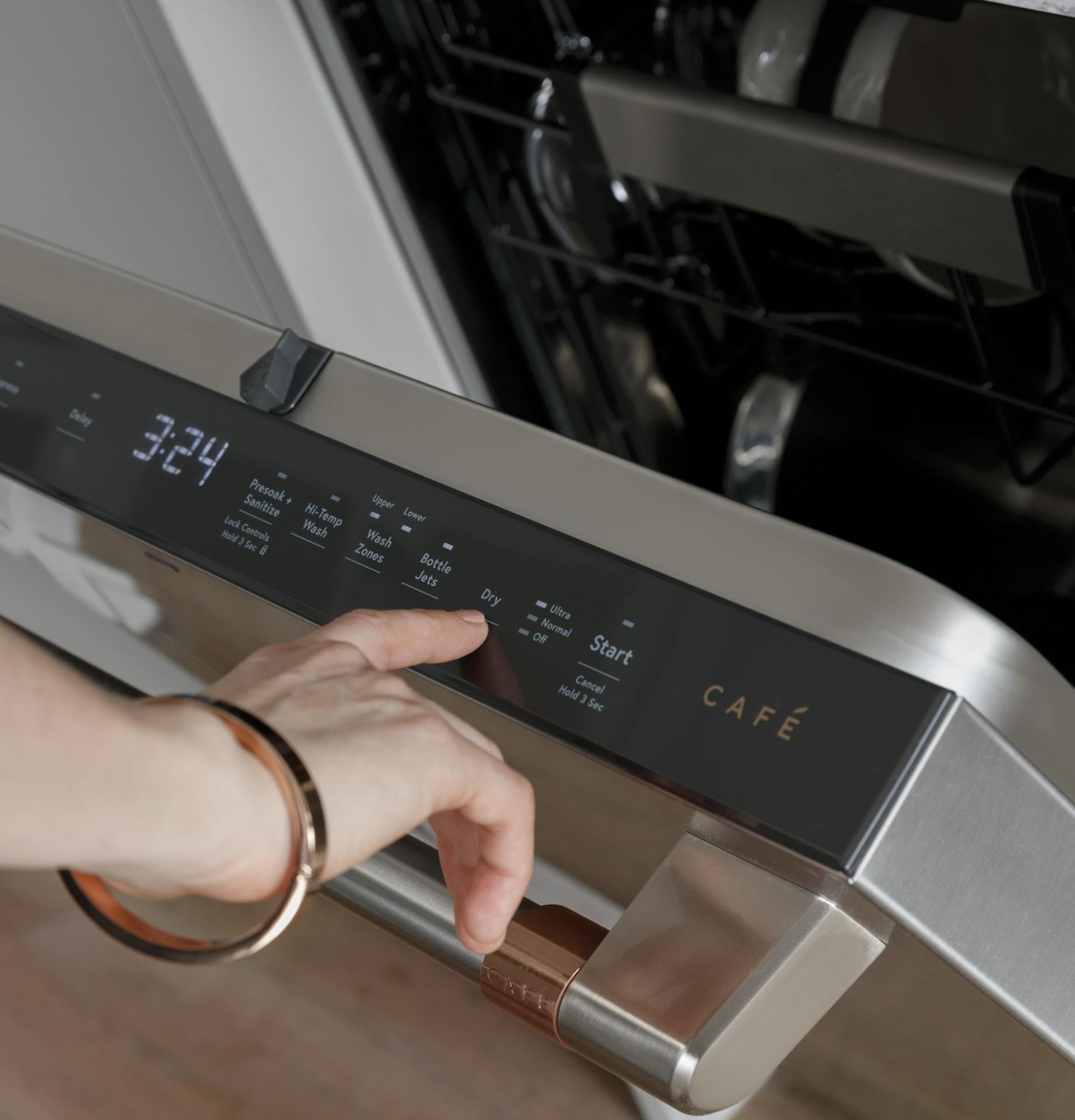 CAFE CDT845P2NS1 24" Matte Collection Built-In Dishwasher with 16 Place Settings Ultra-Wash and Dry