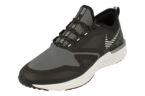 Nike Odyssey React Shield Mens Running Trainers BQ1671 Sneakers Shoes (UK 9.5 US 10.5 EU 44.5, Black Metallic Silver 003)