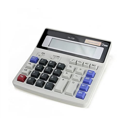 MJWDP 12 Digit Desk Calculator Large Buttons Financial Business Accounting Tool Big Buttons Keyboard Touching for Office School