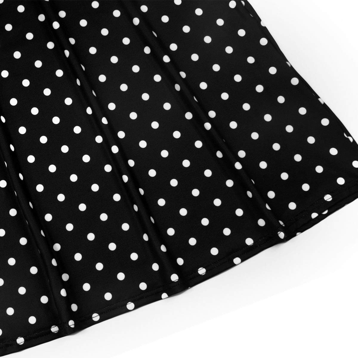 7th Element Plus Size Slip Dress for Women Under Dresses 2025 Spaghetti Strap Cami Camisoles Sun Tank Sleeveless Sundress(Black Polka Dot,4X)