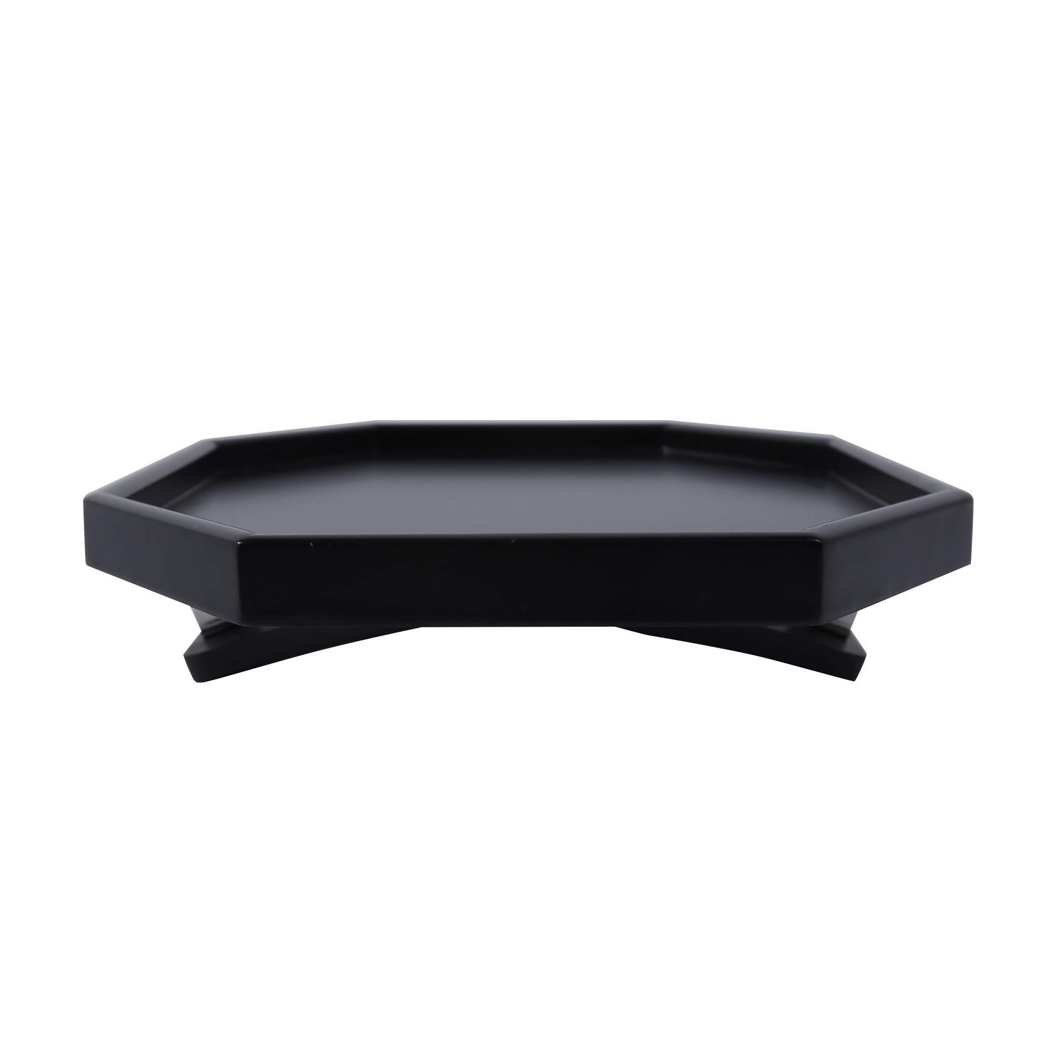 Forzaddik Wooden Sofa Couch Armrest Clip-On Table, Recliner Armrest Organizer Tray for Coffee/Snacks/Electronics (Black)
