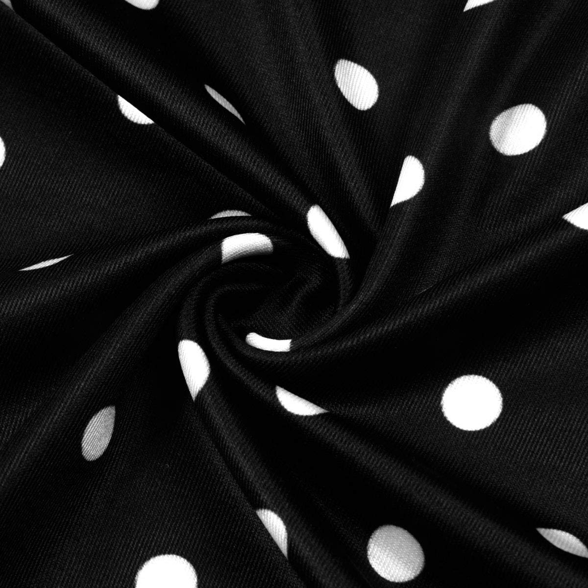 7th Element Plus Size Slip Dress for Women Under Dresses 2025 Spaghetti Strap Cami Camisoles Sun Tank Sleeveless Sundress(Black Polka Dot,4X)