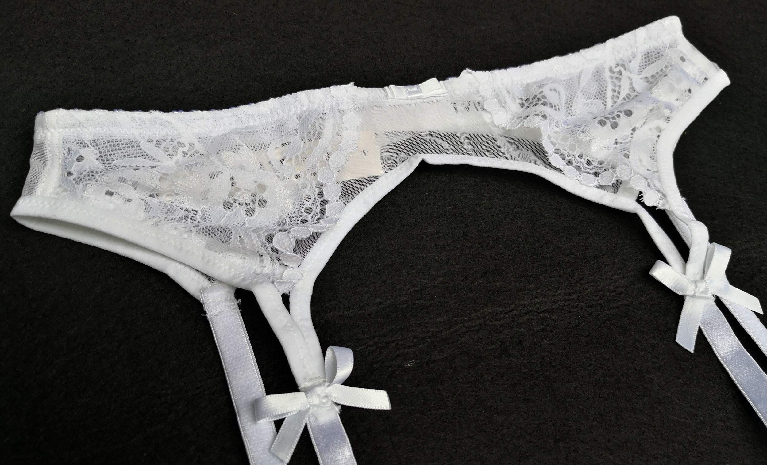TVRtyle Women’s White Metal Clips Sexy Garter Belts for Stockings S512 (X-Large, White)