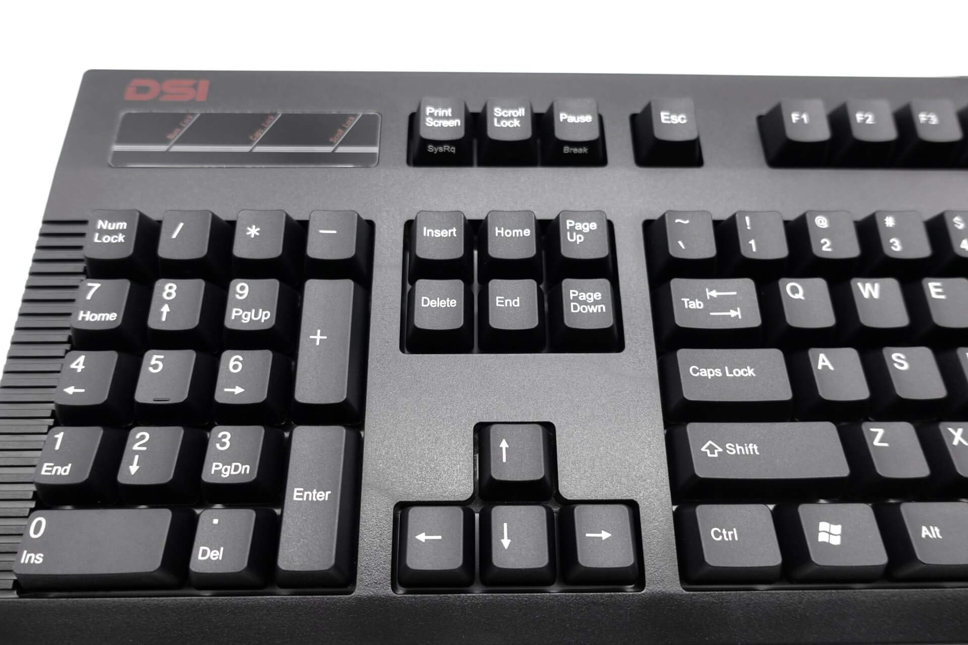 DSI Left Handed Mechanical Keyboard with Genuine Cherry MX Red Switches KB-DS-8861XPU-B-V3-USA