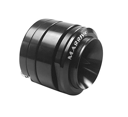Massive Audio CT4X - 1 Inch/25.5mm, 120 Watts Max, 30 Watts RMS, Neodymium Tweeter – 57mm Power Bullet Tweeter Speaker for Cars, Heavy Duty Black Anodized Titanium (Sold as Each)