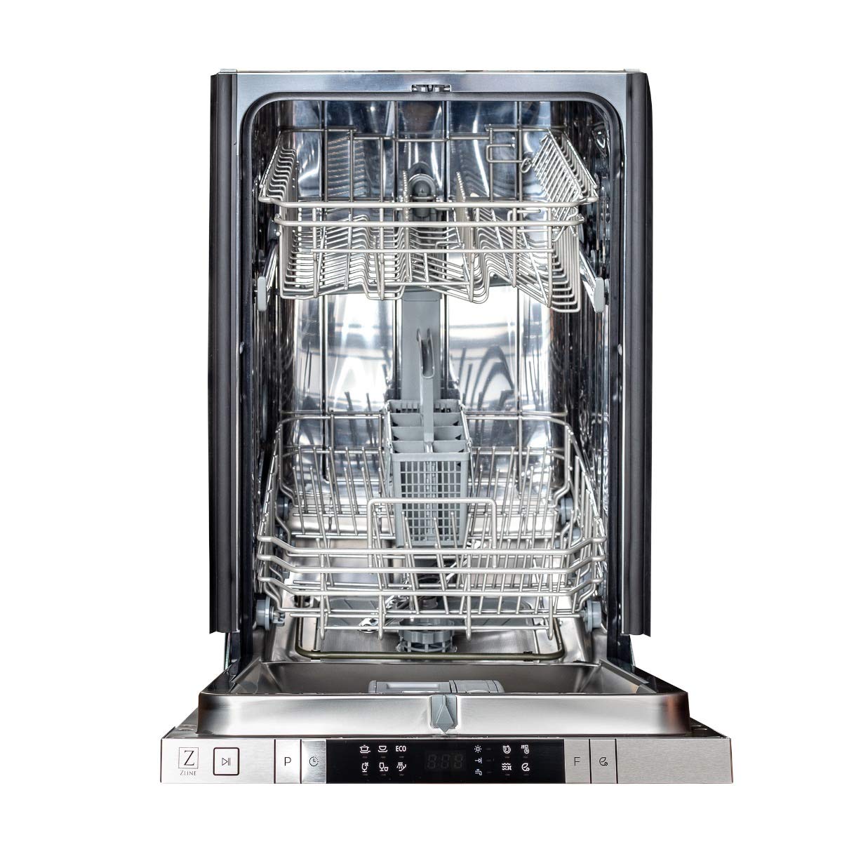 ZLINE 18 in. Compact Top Control Dishwasher in Copper 120-Volt with Stainless Steel Tub and Traditional Style Handle