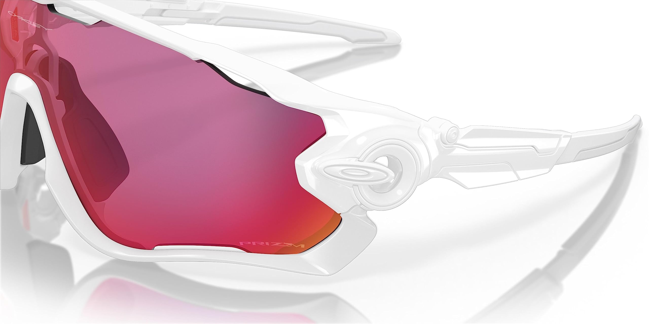 Oakley Men's OO9290 Jawbreaker Rectangular Sunglasses, Polished White/Prizm Road, 31 mm
