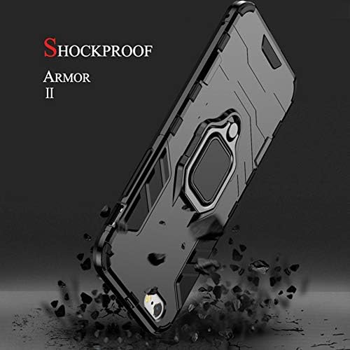 for Huawei Honor 8X Case,Hybrid Heavy Duty Shockproof Armor Dual Layer Protection Defender Back Case Cover for Huawei Honor 8X Tempered Glass Screen Protector (Red)