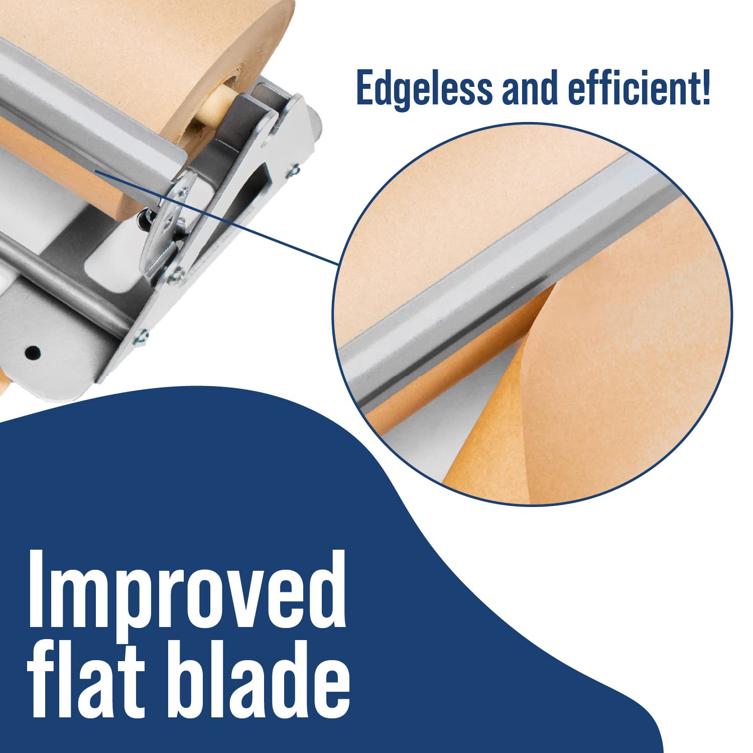 DIY Crew 18 Inch Paper Roll Dispenser and Cutter - Heavy-Duty Wall Mountable, Non Slip Tabletop - Kraft, Freezer, Butcher Paper - Up to 1000ft Rolls