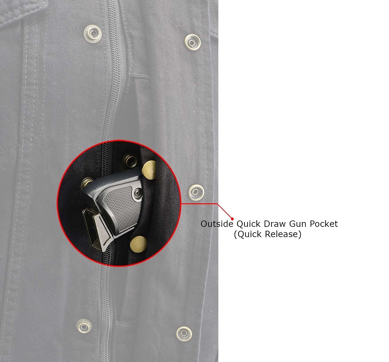 Milwaukee Leather MDM3020 Men's Black Denim '5-in-1' Club Style Vest with Removable Hoodie - Large