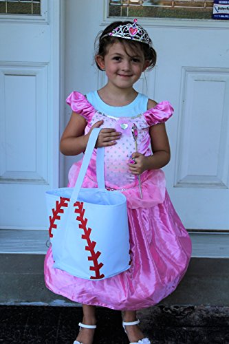 Baseball Easter Halloween Candy Basket Bucket snack bags children kids practice Tote
