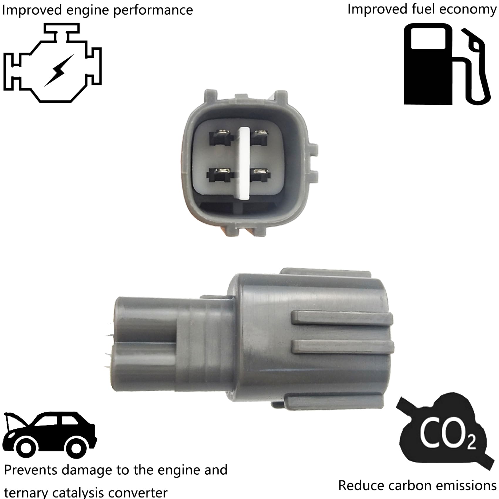 Dropwater Downstream O2 Oxygen Sensor Replacement for Lexus 2003-1999 Rx300 3L,Replaces#234-4215