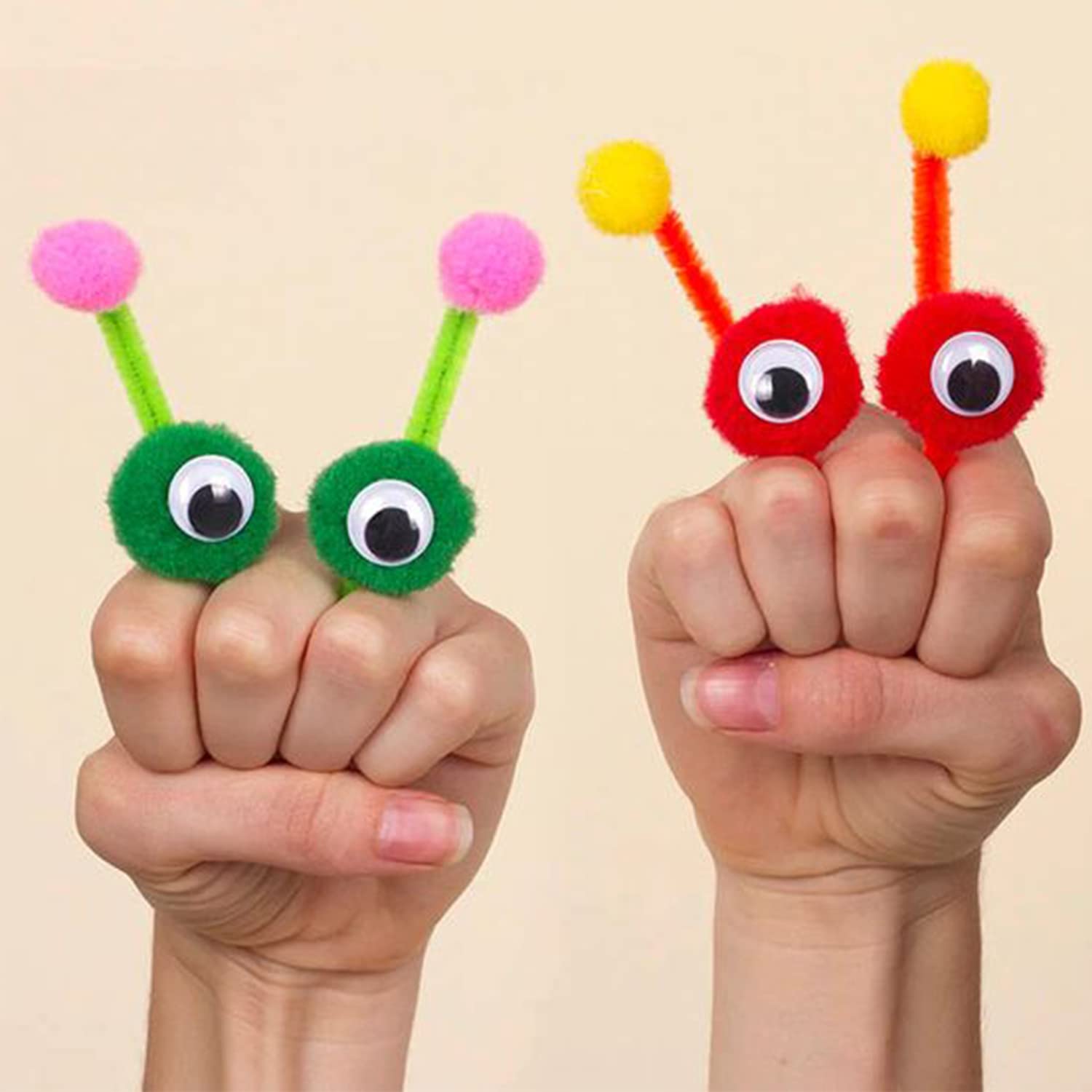 CCINEE 30mm Black Googly Wiggle Eyes 100PCS with Self-Adhesive for DIY Handmade Crafts Decorations