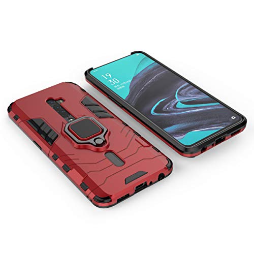J&H Phone Case for Oppo Reno2,Ring Holder Case for Oppo Reno2, Finger Loop Case with 360 Degree Rotatory Ring Stand for Oppo Reno2