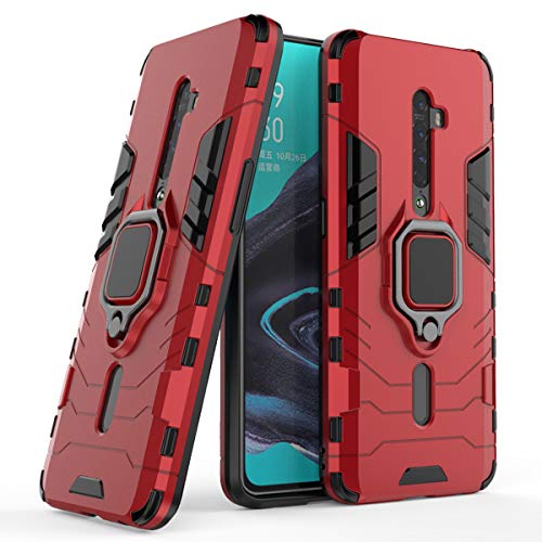 J&H Phone Case for Oppo Reno2,Ring Holder Case for Oppo Reno2, Finger Loop Case with 360 Degree Rotatory Ring Stand for Oppo Reno2