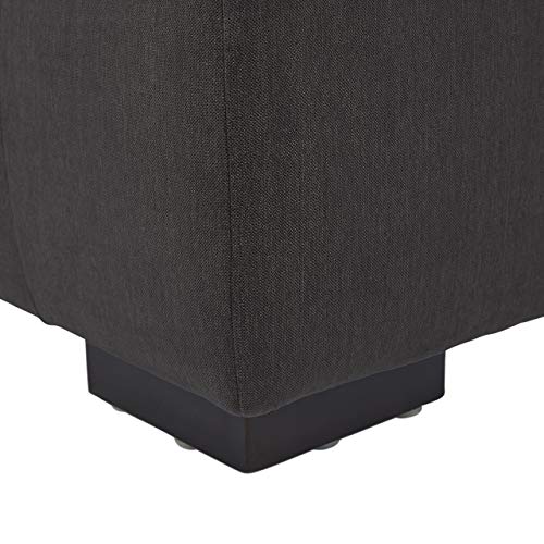 Amazon Brand - Stone & Beam Lauren Down-Filled Oversized Living Room Accent Armchair, 46"W Chair, Pepper