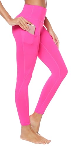 Auu High Waisted Leggings with Pockets Workout Leggings for Women Stretch Yoga Pants Buttery Soft