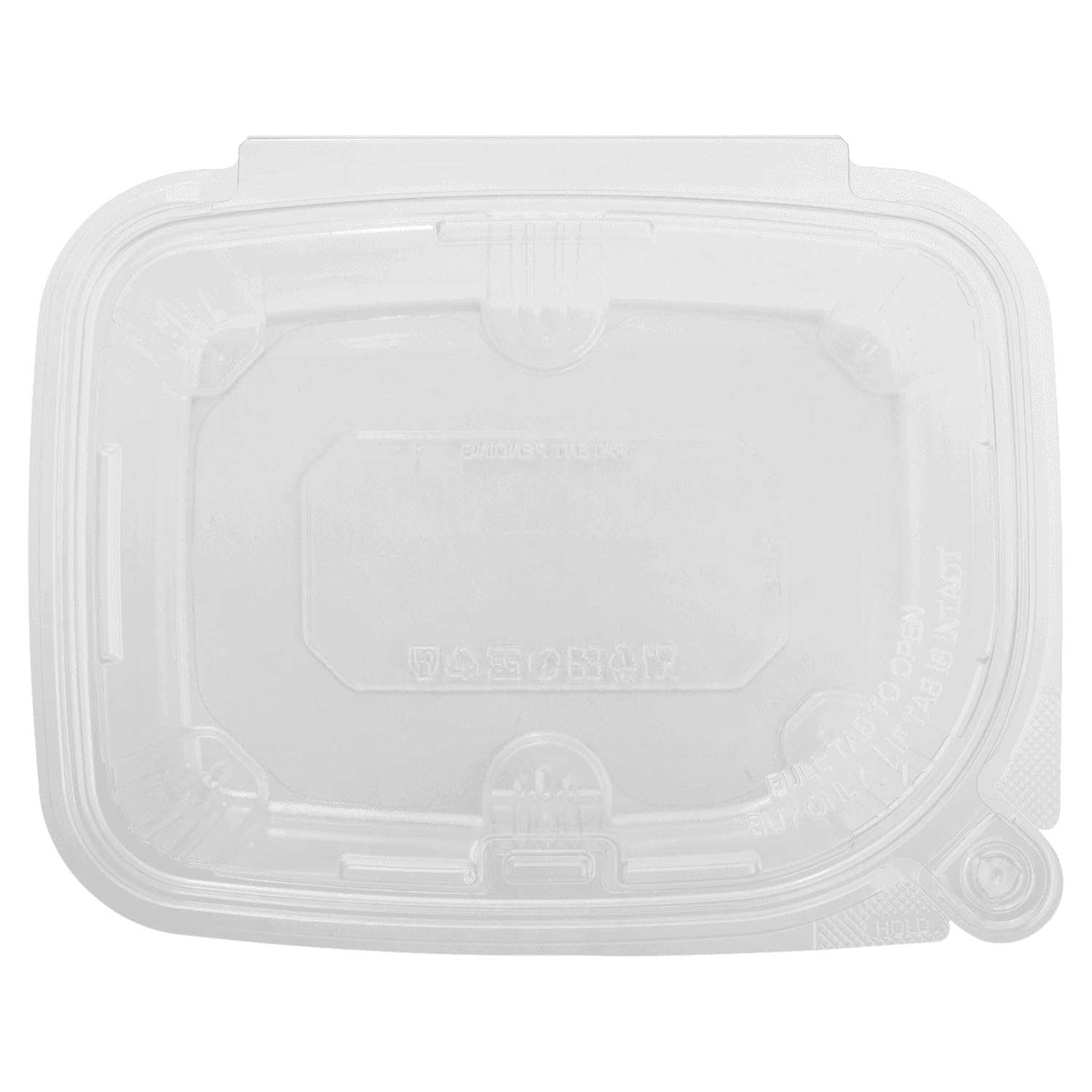 Karat 32oz PET Tamper Resistant Hinged Deli Container with Lid - 200ct