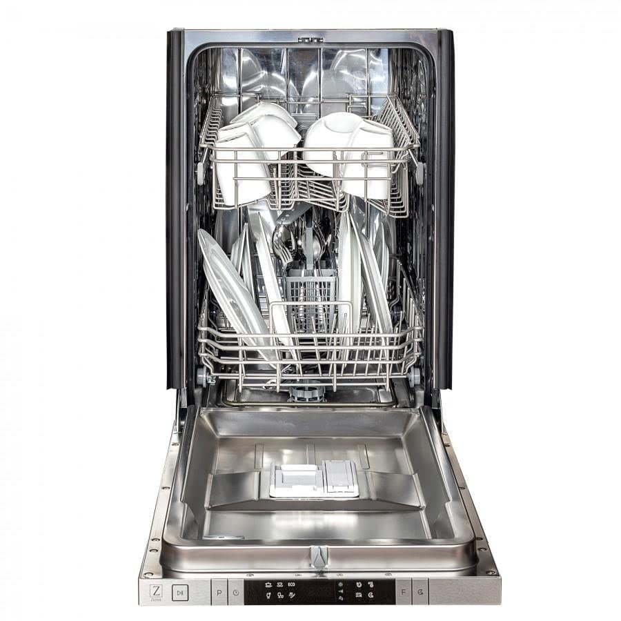 ZLINE 18 in. Top Control Dishwasher in Oil-Rubbed Bronze with Stainless Steel Tub and Traditional Style Handle