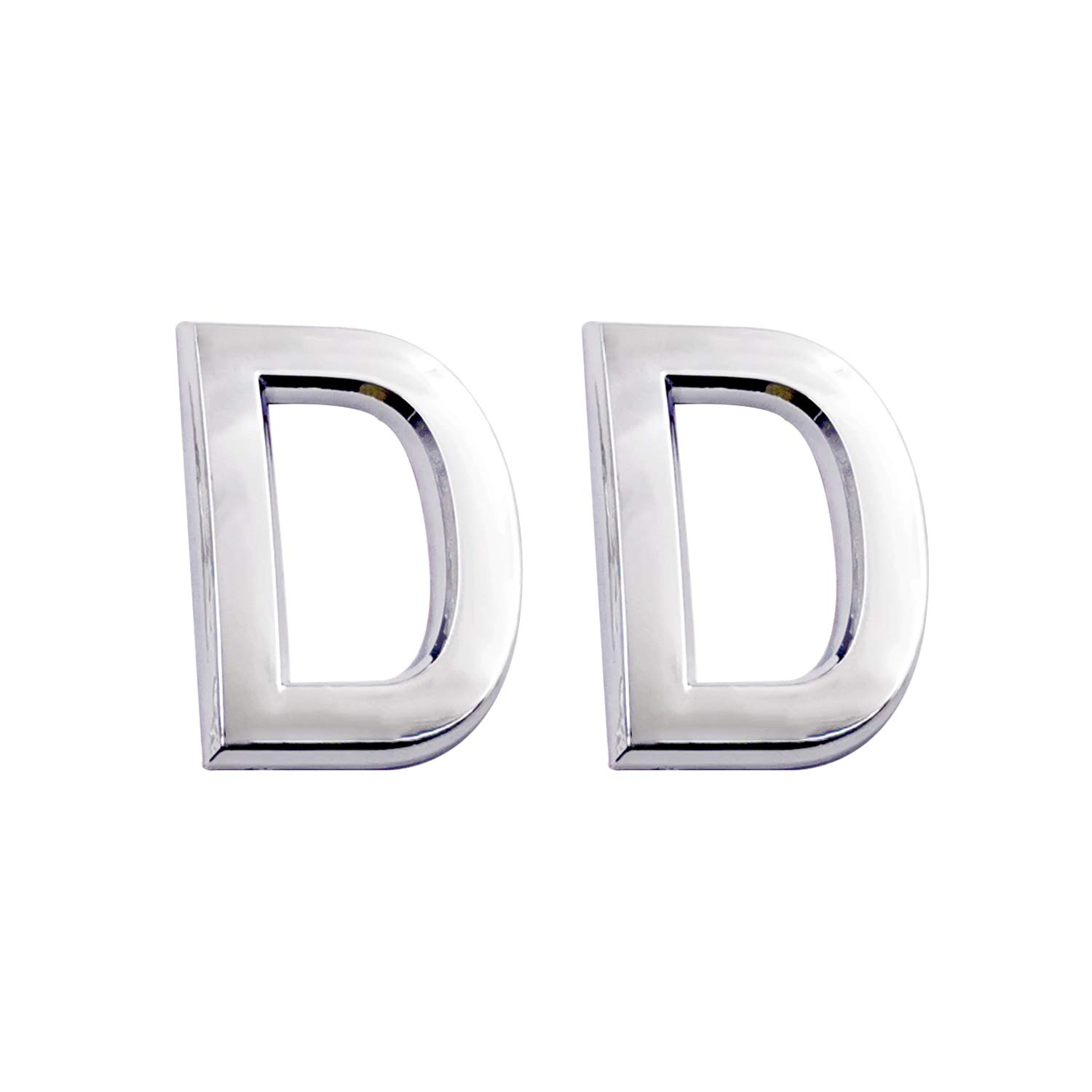 2.75 Inch Adhesive House Numbers, Mailbox numbers, Street Door Numbers, Self-stick Address Signs for Apartments, Double Silver Letter D